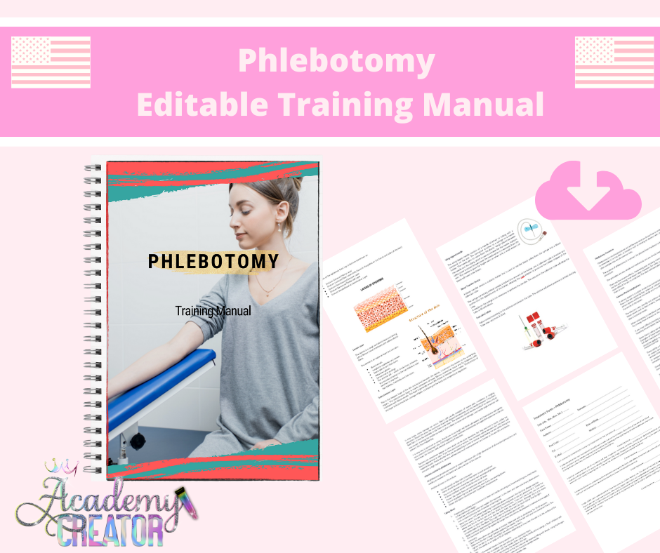Phlebotomy Editable Training Manual USA Version